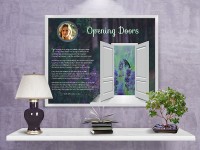 Opening Doors Wildflowers Art Poem Inspirational Gift to Personalize